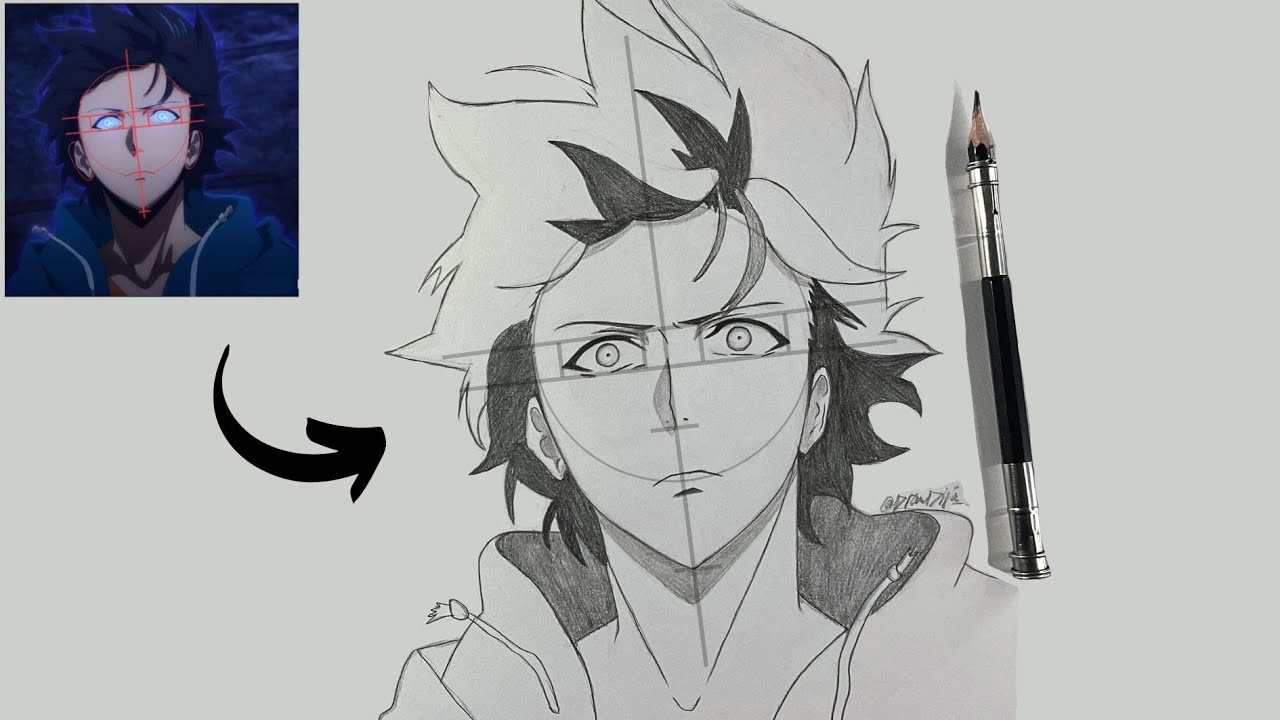 How To Draw Sung Jin Woo From Solo Leveling Step By Step Easy Anime