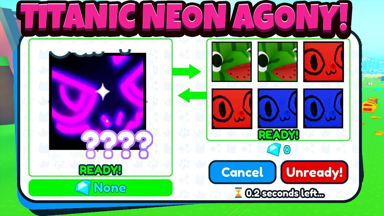 DOSTAŁEM SZALONE OFERTY ZA TITANIC NEON AGONY W PET SIMULATOR X ROBLOX ...