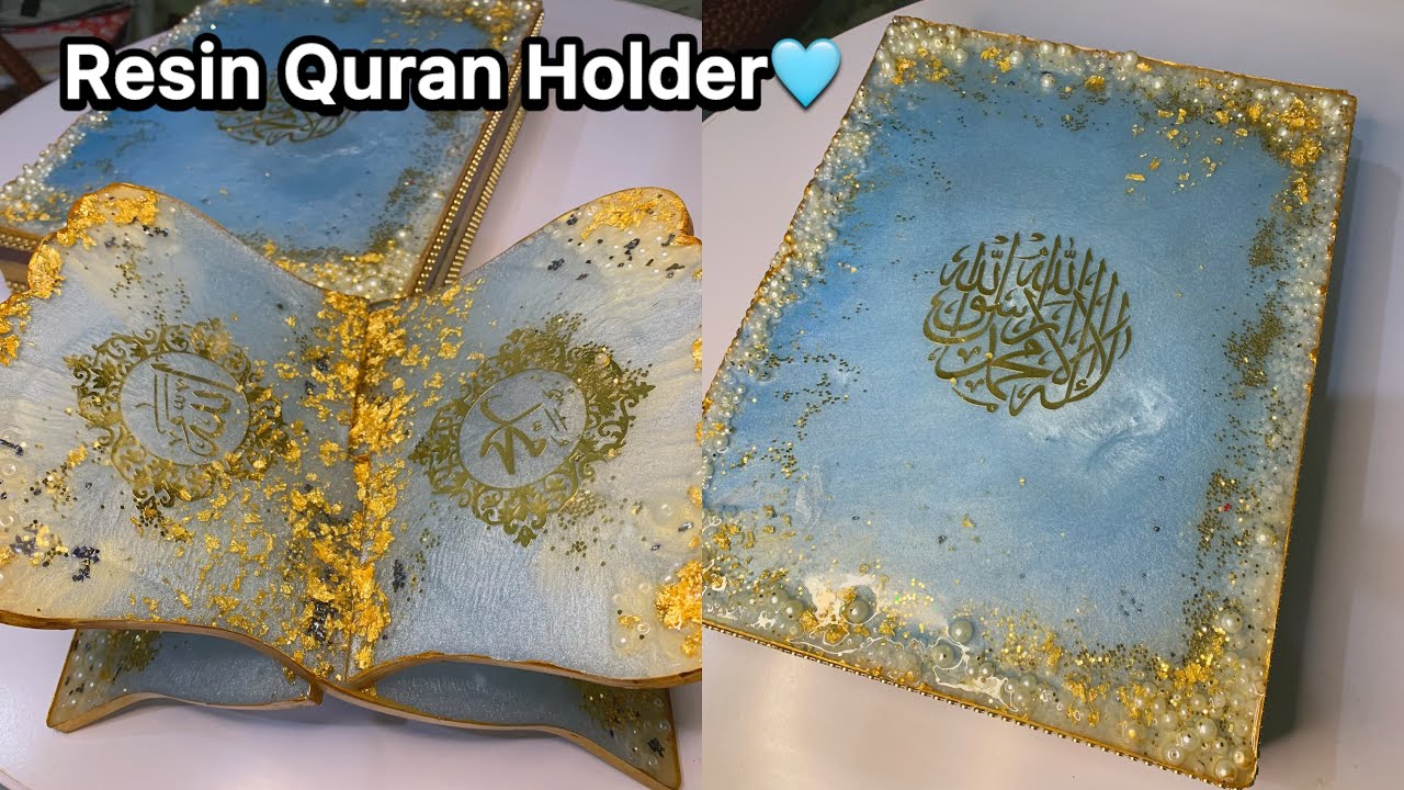 How to make resin Quran holder Step by step complete information| Resin ...