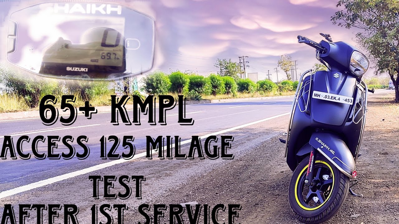 Almost 70kmpl | access 125 milage test after first service | MH03 RIDER ...