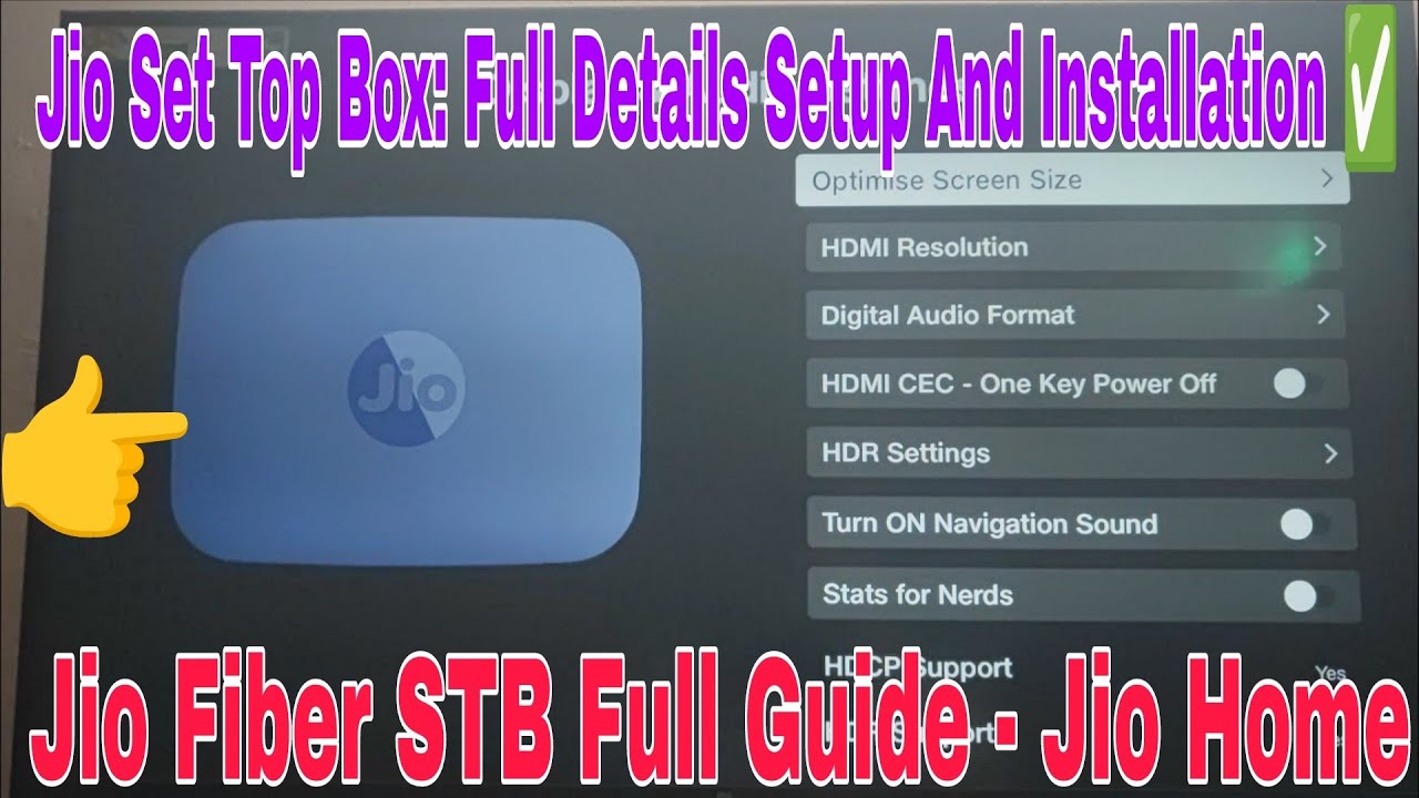Jio Set Top Box: Full Details Setup And Installation | Jio Fiber STB ...
