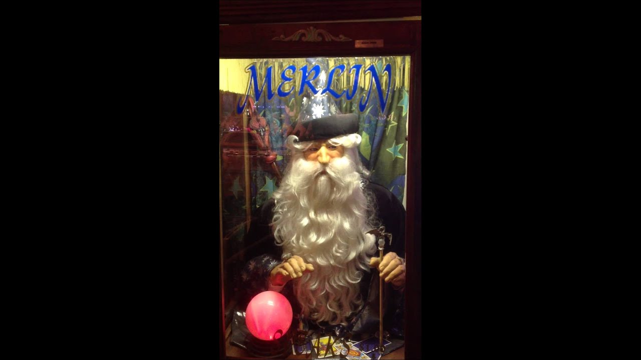 Merlin Fortune Teller Machine Made by Characters Unlimited Inc. - YouTube