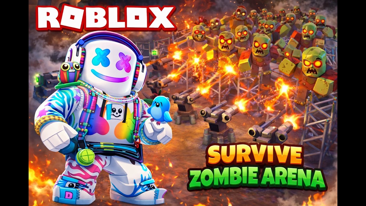 Roblox: Survive Zombie Arena | Gameplay [5] 506 Wave | AFK Longplay ...