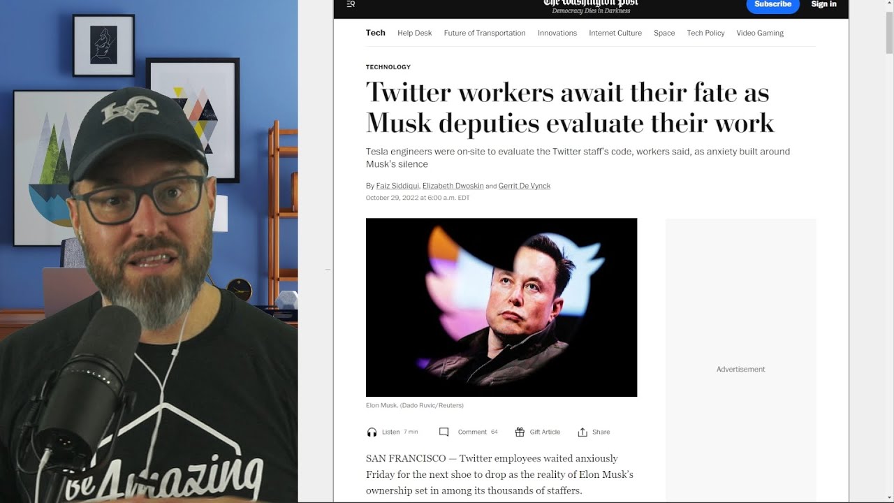 Elon Musk Reviews Twitter Code - YouTube