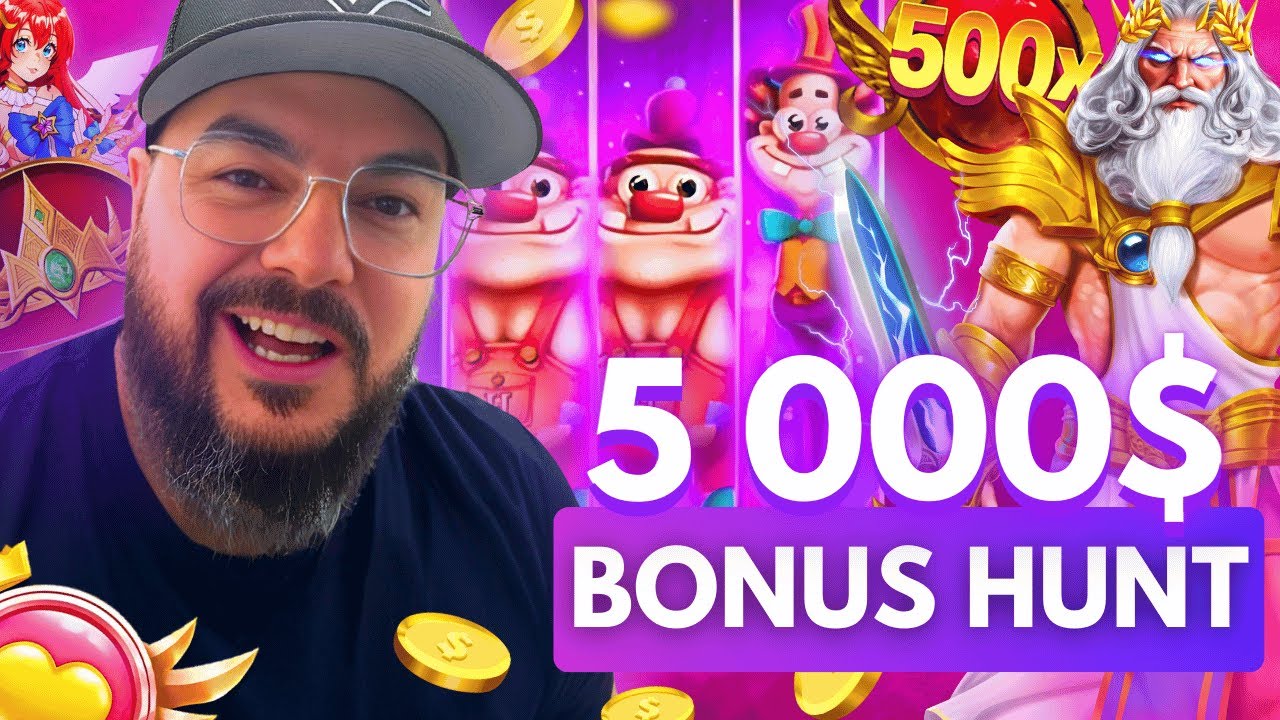 GROS bonus HUNT de 5000$ avec avg 85x - YouTube