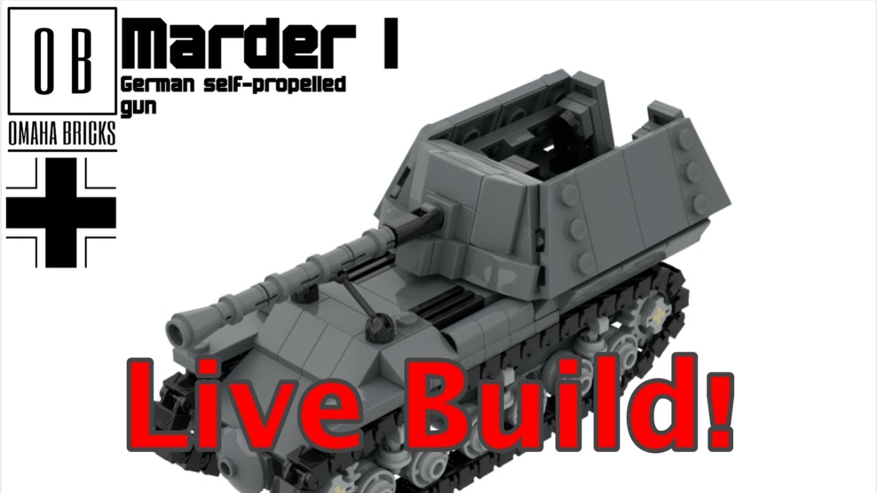 Lego Ww2 Live Build!! Building a Marder 1 from Omaha bricks! - YouTube