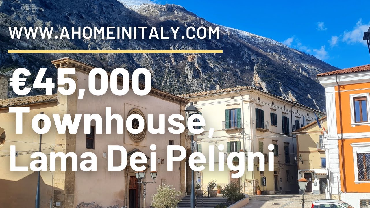 Brilliant townhouse in Lama Dei Peligni, Abruzzo, Italy - YouTube