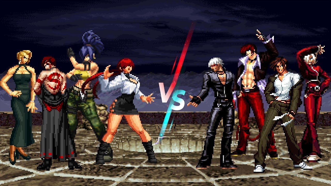 Hakkeshu Women Team vs KOF HERO Team [Kof2002 Mugen] - YouTube