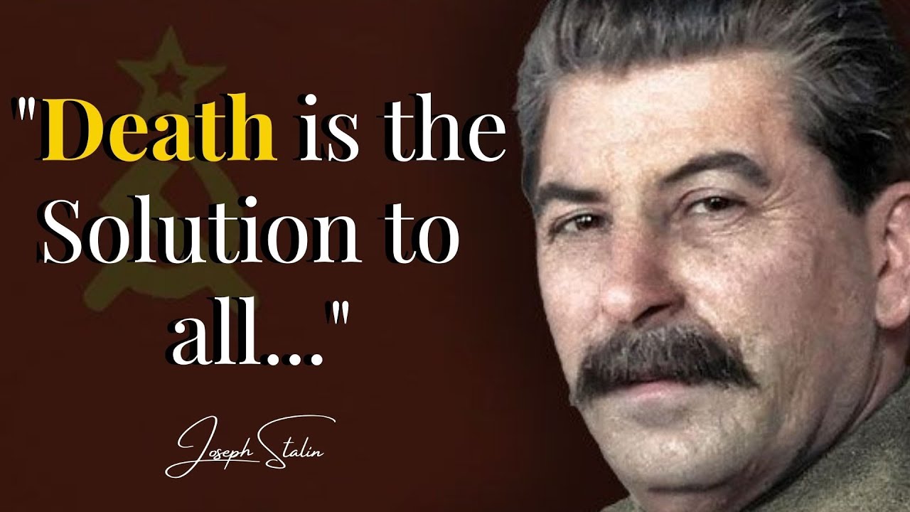 Joseph Stalin | Former Premier of the Soviet Union | famous quotes ...