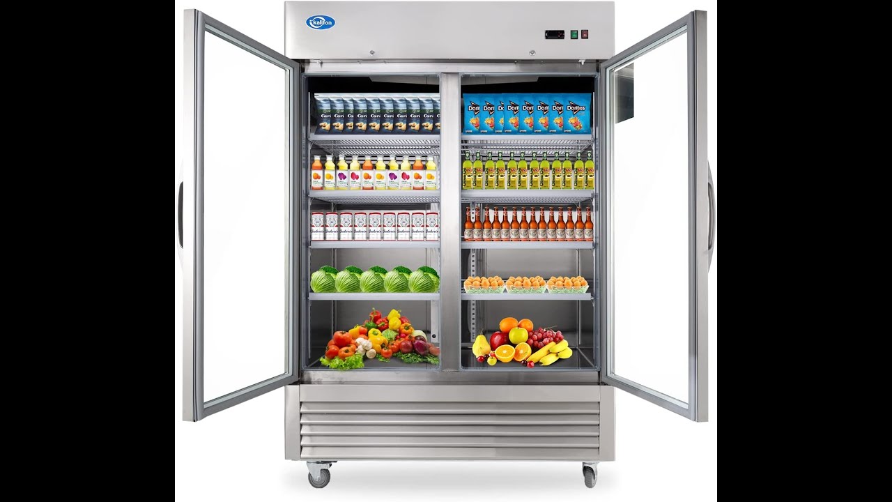 kalifon Commercial Upright Display reach-in Refrigerator Merchandiser ...