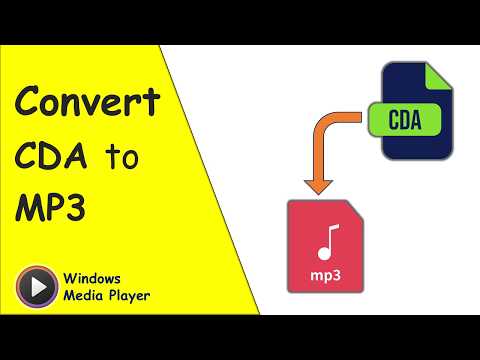 Convert CDA files to MP3 or Wav using Windows Media Player