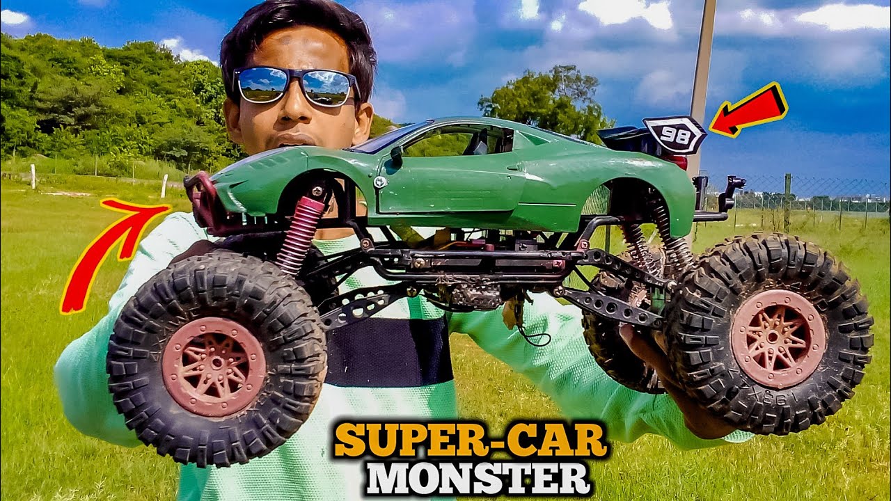 i Design RC Monster Super Car 4x4 Off Road Test In MUD - Toy Unbox Wala ...