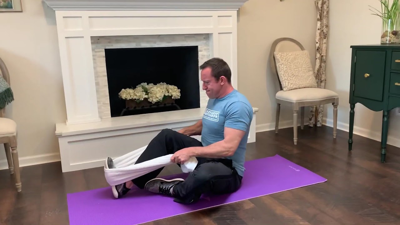 Towel Row to Leg Press - YouTube