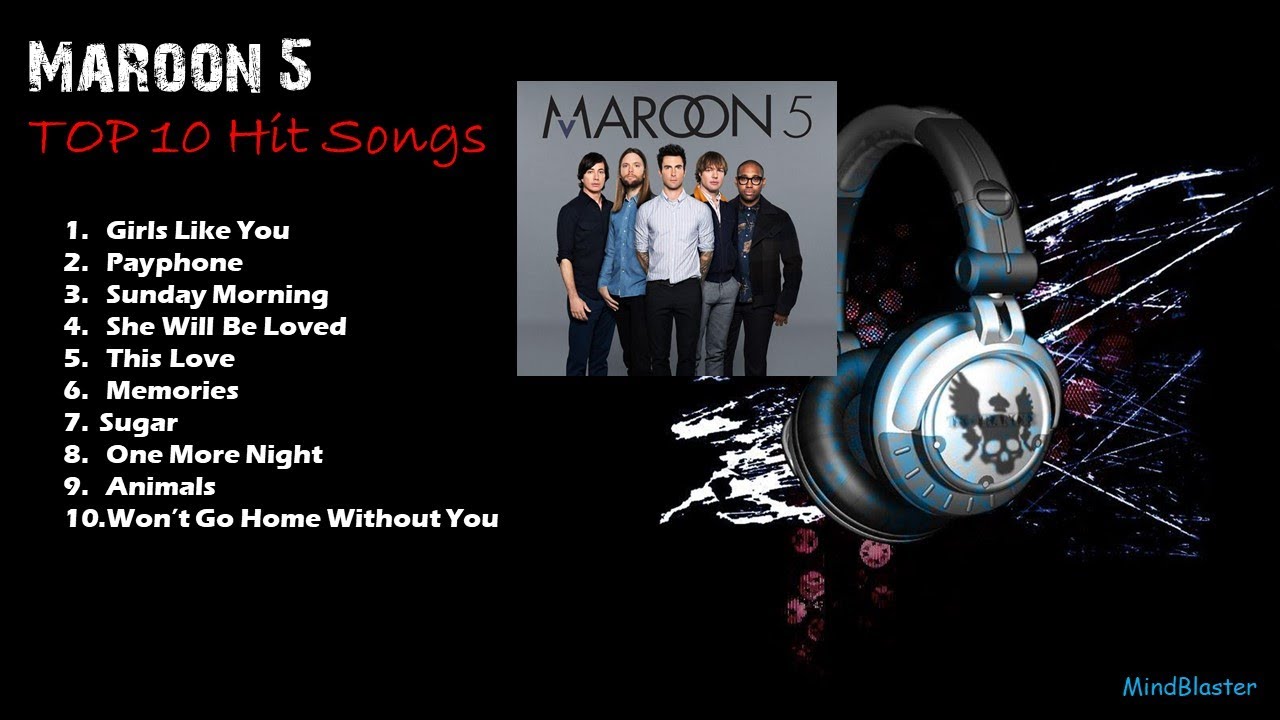 Maroon 5 - Top 10 Hits - YouTube