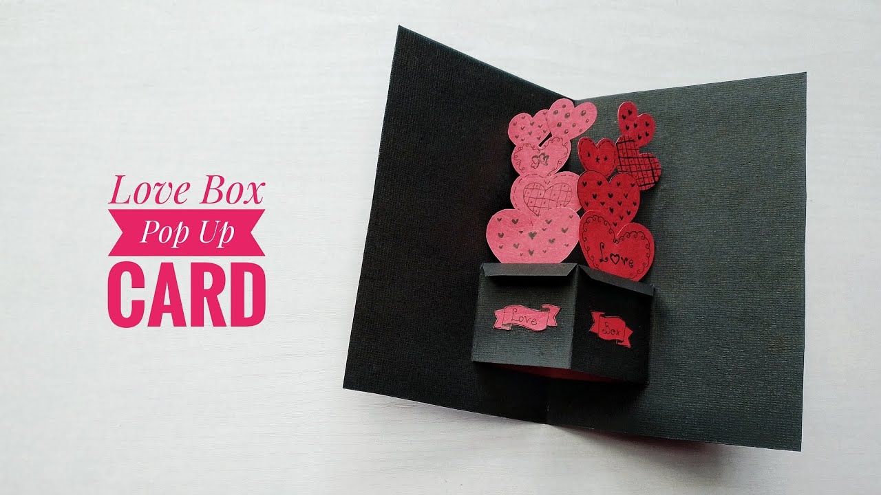 Kartu Pop Up Kotak Cinta | Love Box Pop Up Card - YouTube