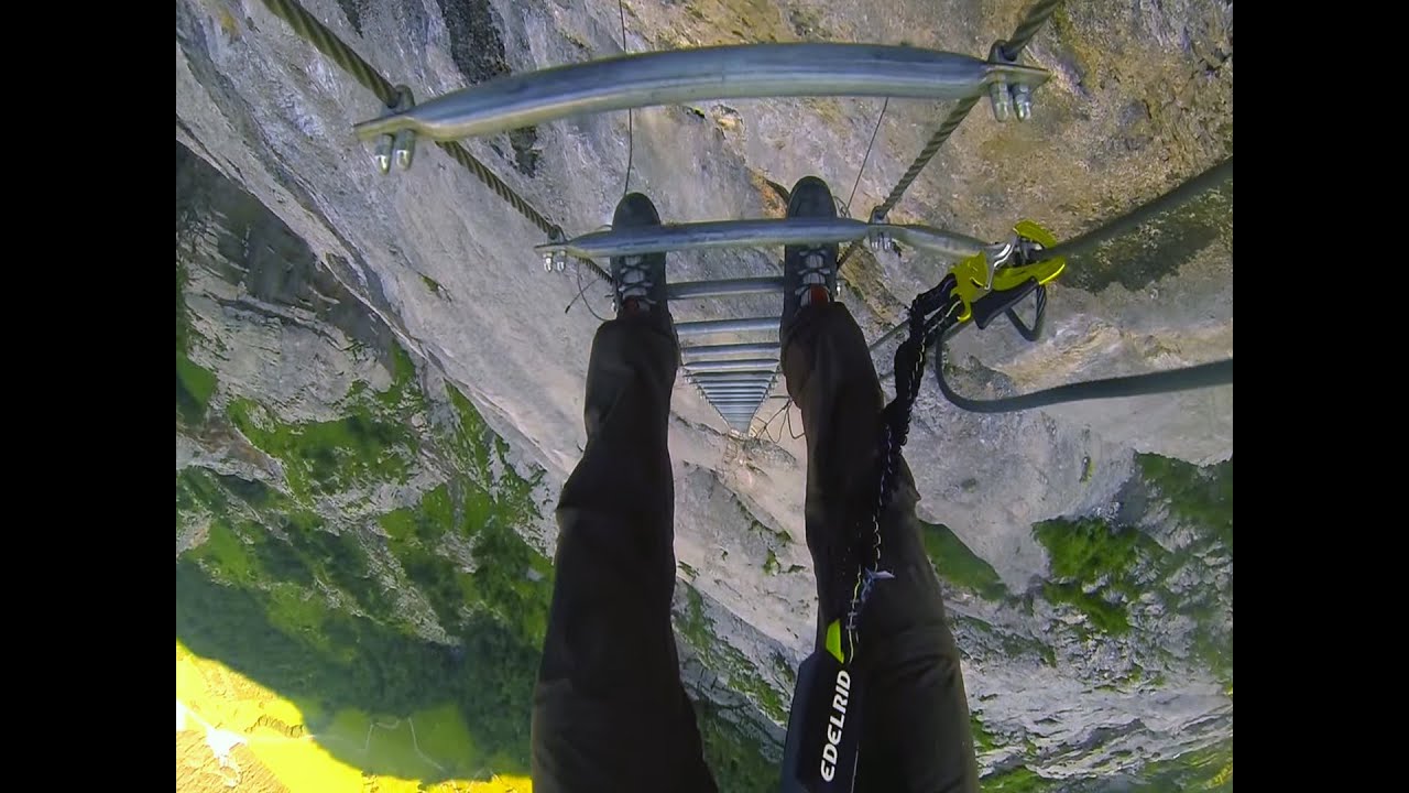Via Ferrata / Klettersteig - Fürenwand in Engelberg (CH) - YouTube