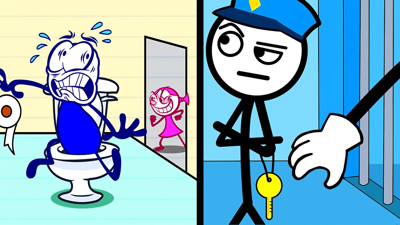 Toilet Escape vs Stickman Thief Puzzle - YouTube
