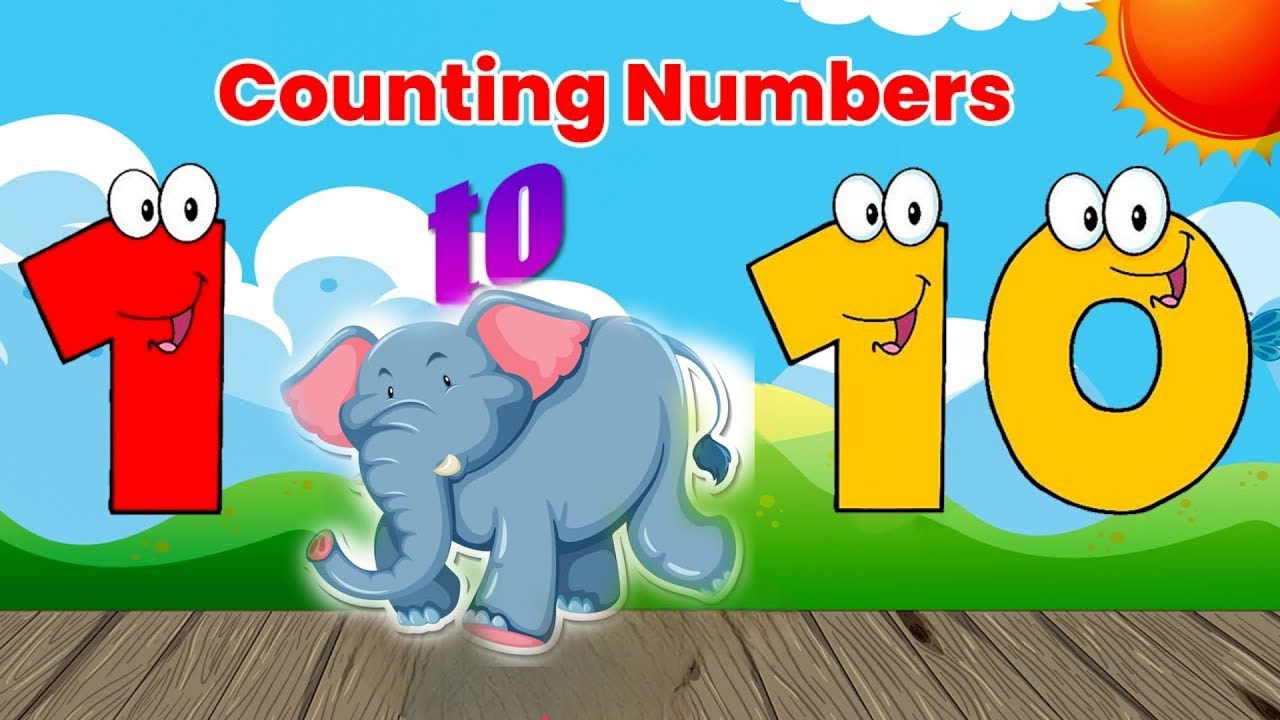Counting Number from 1 to 10 #Learning numbers# kids zone #1234 ...