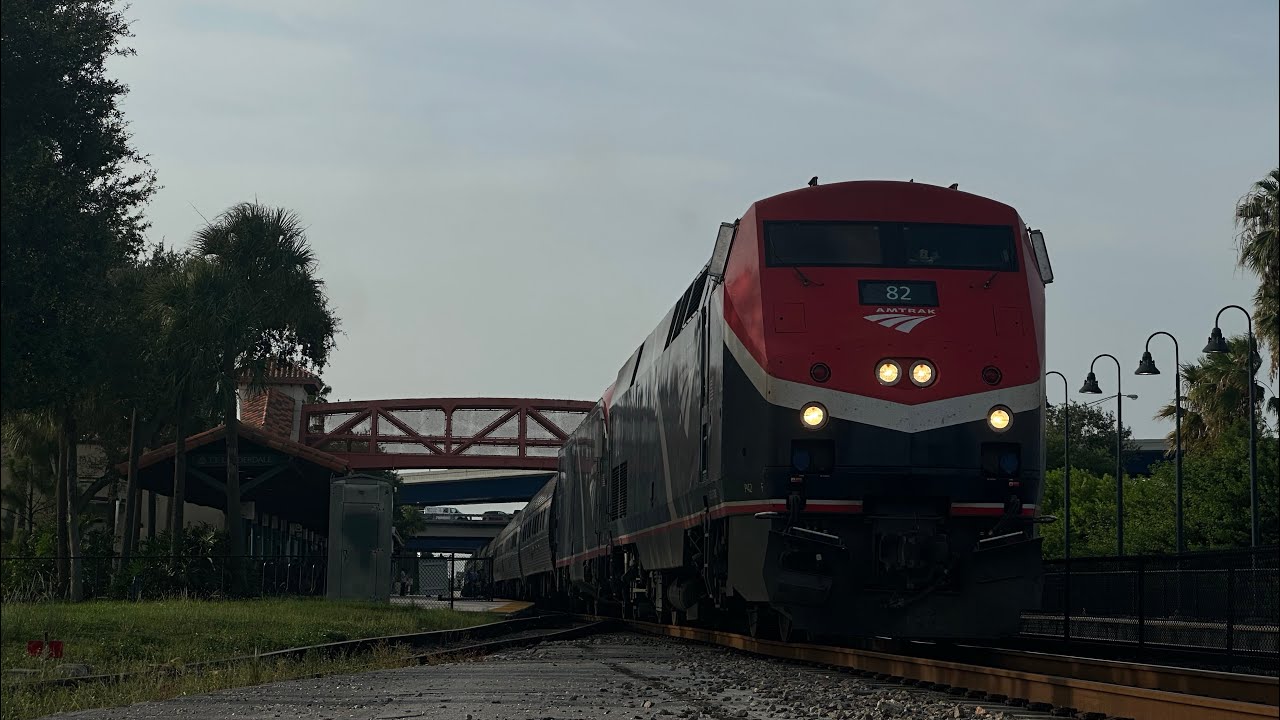 FIRST PHASE 7 LEADS Silver meteor abd 3 tri rail train Ft.816 and 505 ...