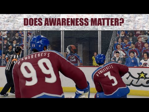 Testing EA NHL - How much does the Awareness Stat matter? - YouTube