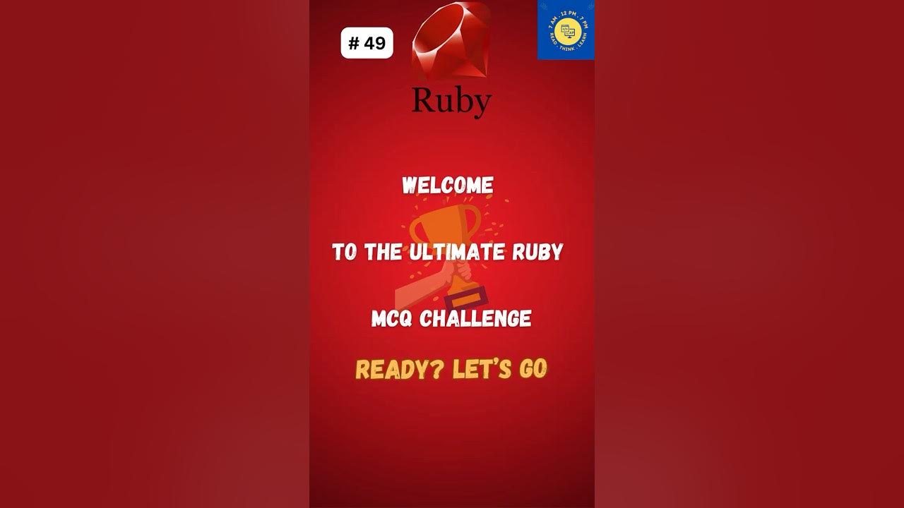 Quiz 49: Master Ruby Programming in 30 Seconds! #quiz #ruby #shorts #programminglanguage #trivia ...