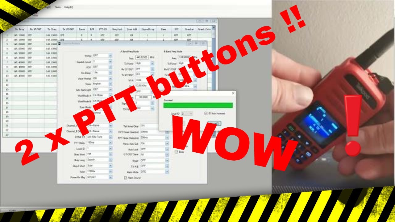 Talkpod A36plus - 2 x PTT buttons and frequency CTCSS/DCS search ham ...