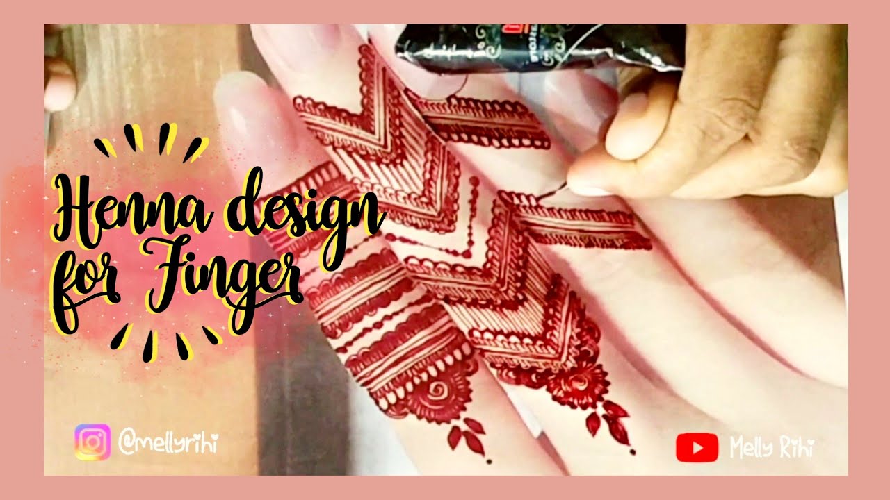 TUTORIAL HENNA JARI || Finger Henna Tatto - YouTube