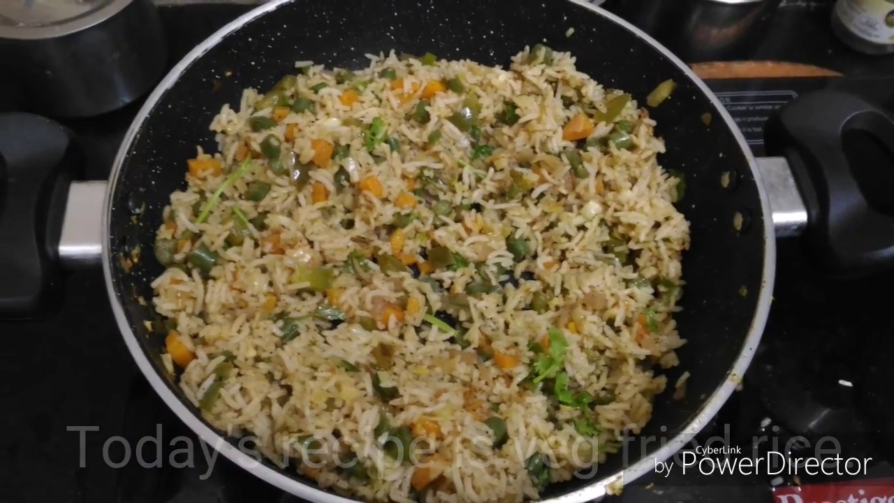 Vegetable fried rice | no extra sauce or vinegar | How to make ...