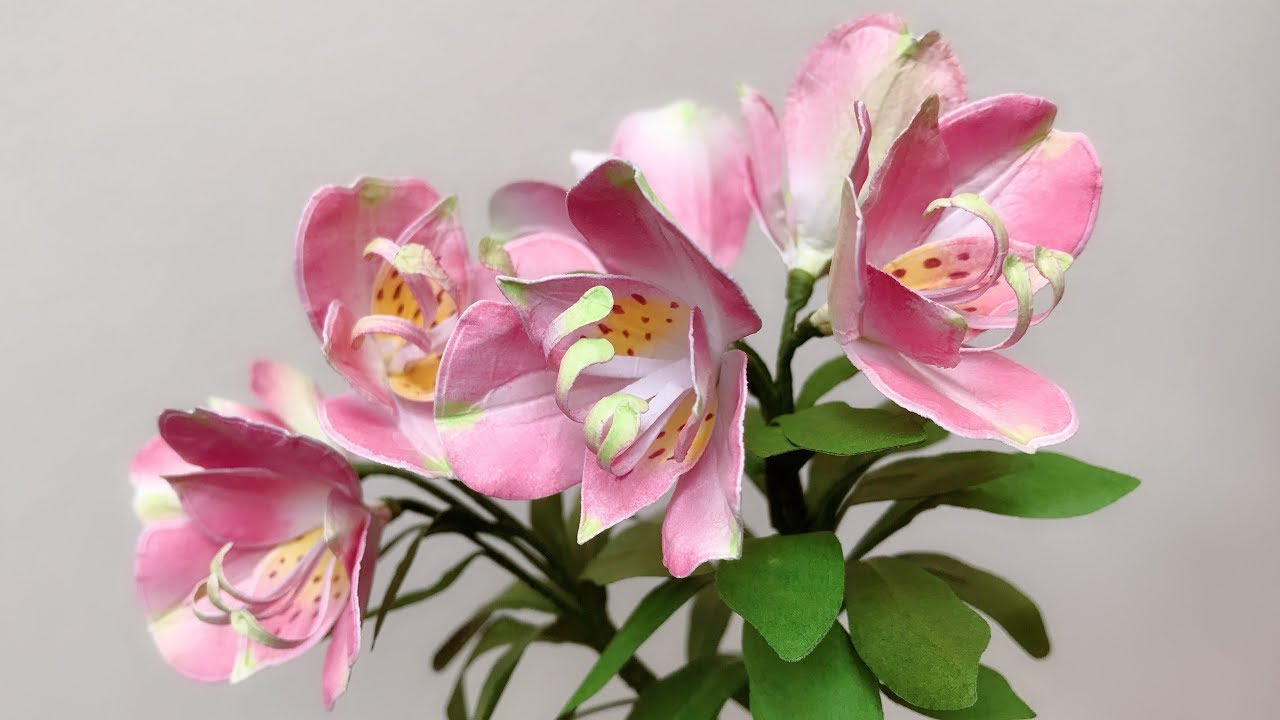 ABC TV | How To Make Peruvian Lily Paper Flower | Flower Die Cuts ...