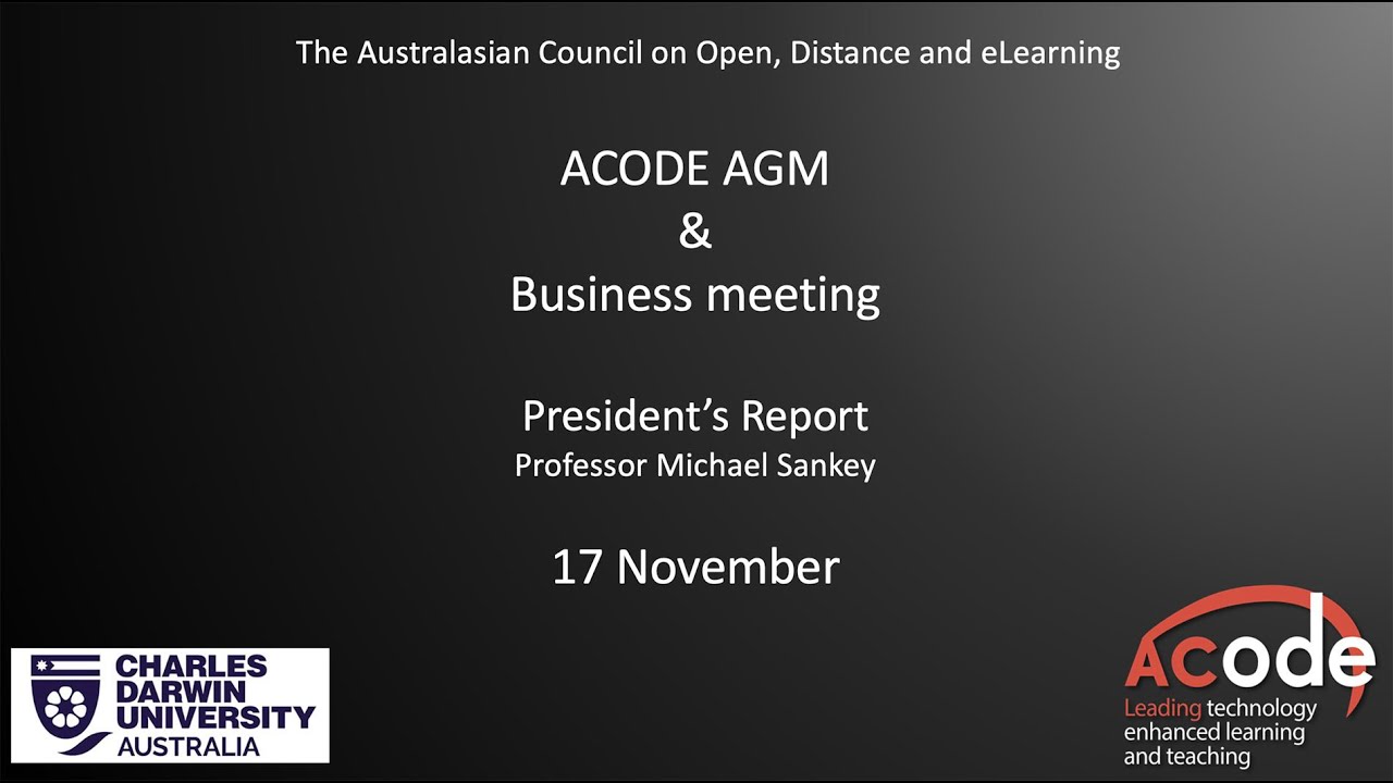 ACODE 2023 in Review - YouTube