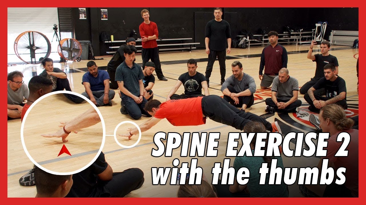 Spine exercise 2 with the thumbs - DK in Los Angeles - YouTube