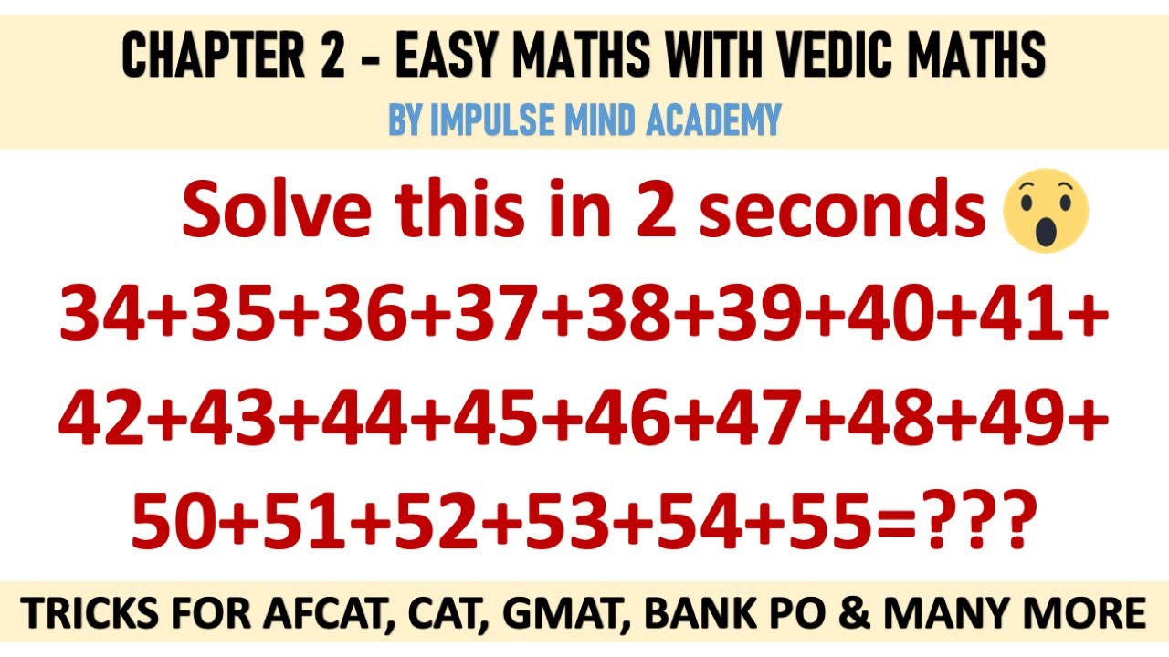 How To Add Consecutive Numbers 2 Maths Tricks In Hindi Bank PO How To Add Consecutive Numbers 2 Maths Tricks In Hindi Bank PO