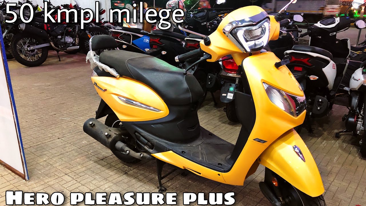 Hero pleasure plus 2023 top variant review || cute and retro scooter ...
