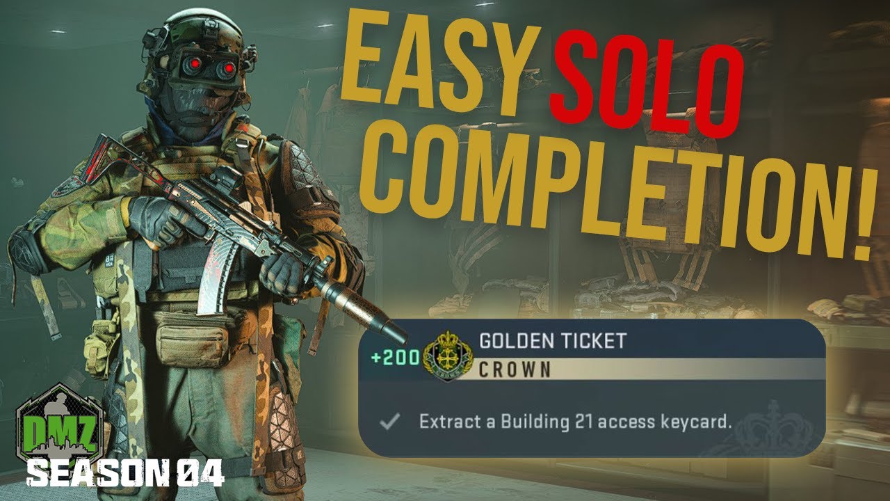 EASY Solo Golden Ticket Mission Completion for Crown | Call of Duty ...