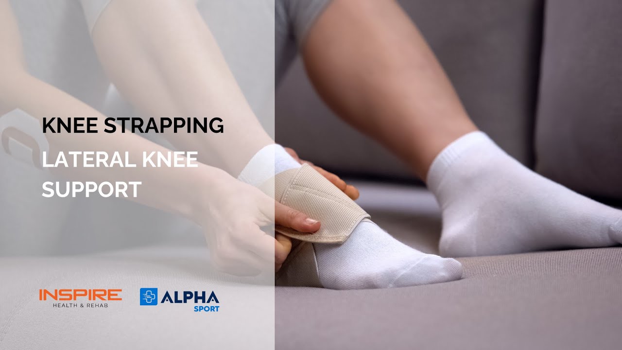 Strapping for Lateral Knee Support - Inspire x Alpha Sport - YouTube