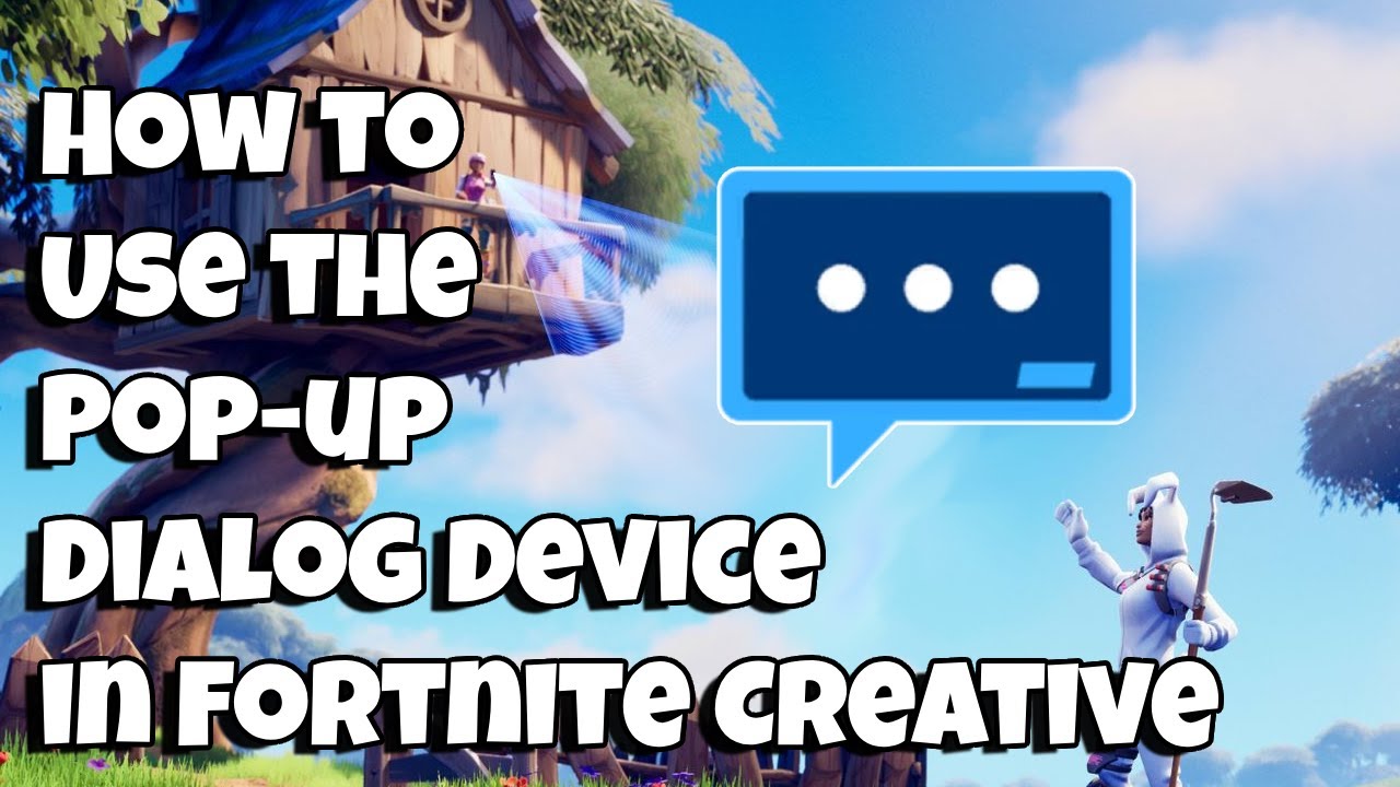 How to Use the Pop-up Dialog Device in Fortnite Creative - YouTube