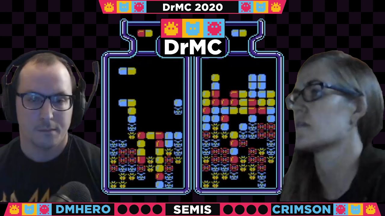 2020 DrMC - Semifinal #2 - DmHero vs Crimson - Dr. Mario World ...