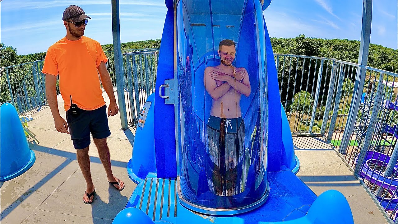Space Rocket Water Slide at Aquapark Aquacolors - YouTube