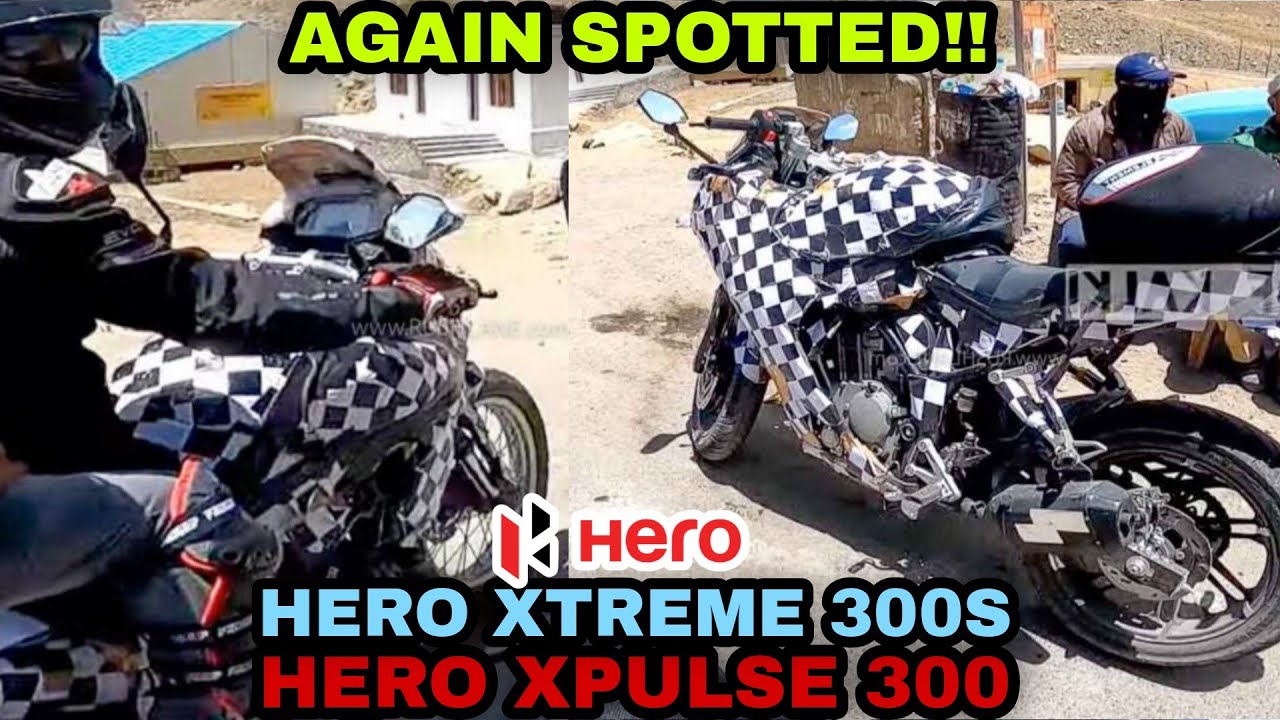 HERO XPULSE 300 AND HERO XTREME 300 S SPOTTED | UPCOMING | HERO XPULSE ...