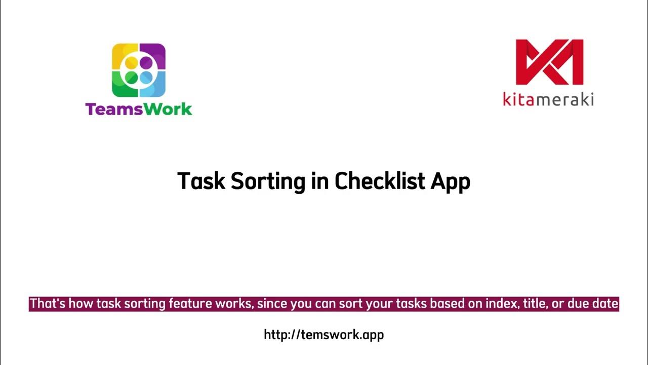Task sorting in Microsoft Teams Checklist by TeamsWork - YouTube