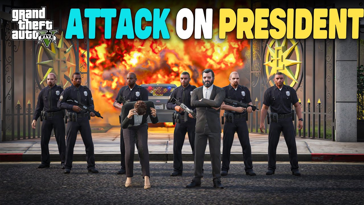 GTA 5 : ATTACK ON PRESIDENT MICHAEL | GTA 5 GAMEPLAY #22 - YouTube