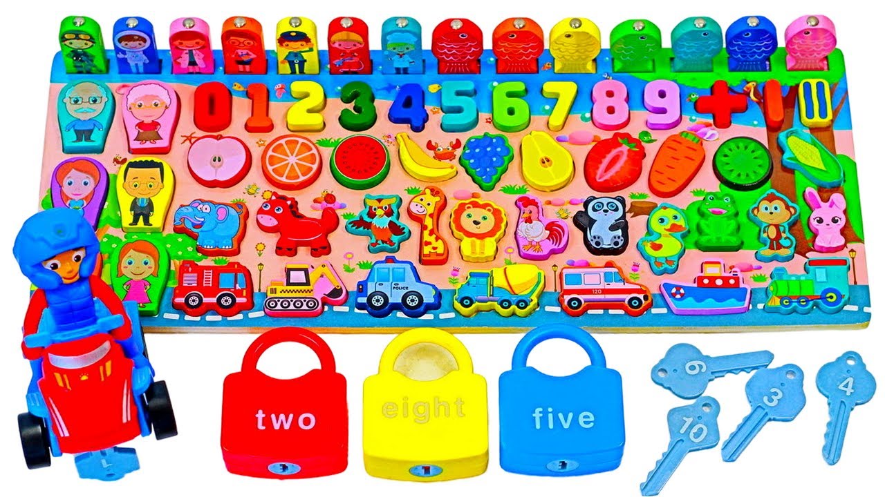 Learning Colors & Numbers for Toddlers | Count to Ten | Preschool ...
