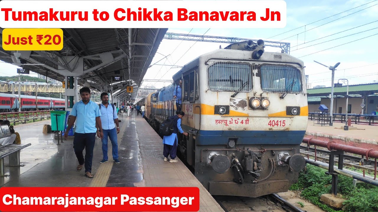 🔥Tumakuru to Chikka Banavara Junction Train Journey Train videos ...