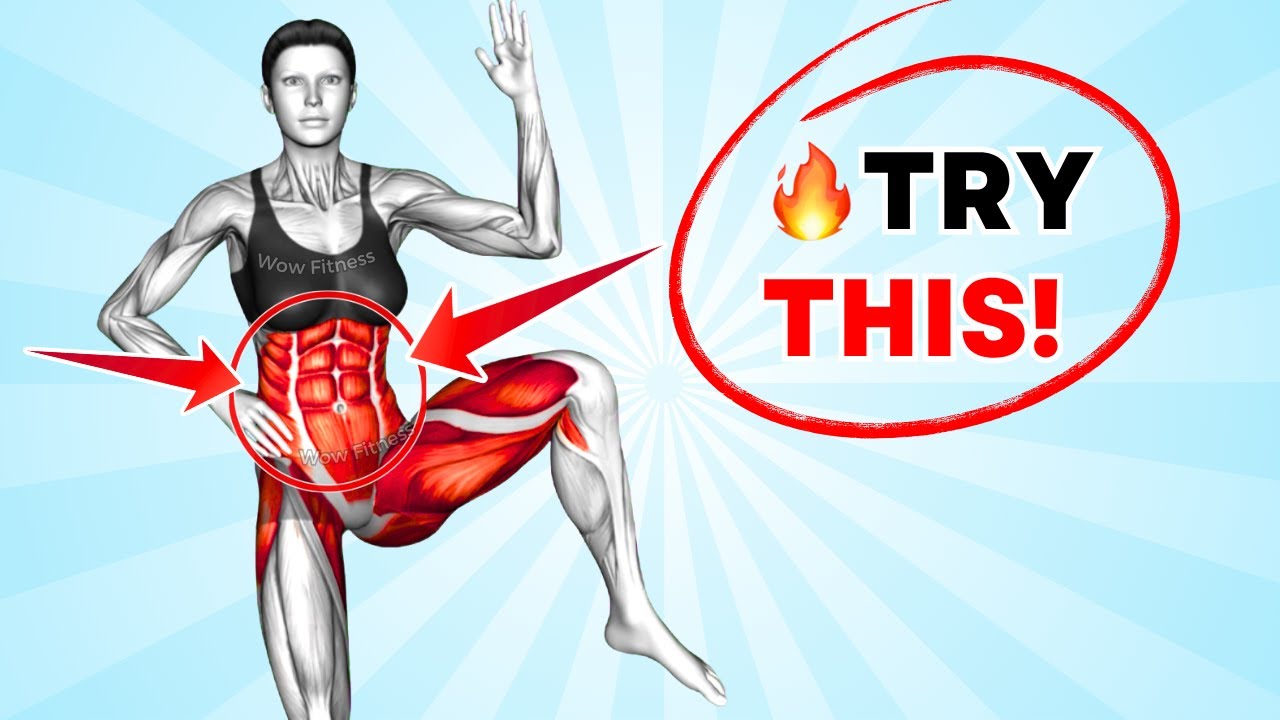 🔥Struggling with Tummy Flab? 30-Min Standing Workout to Lose Belly Fat ...