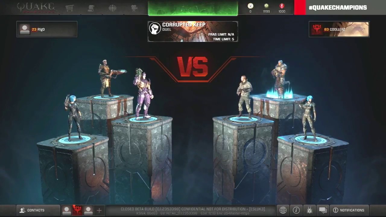 Quake Champions Cooller vs R1G0 EU qualifiers 2017 🎧🎮 - YouTube