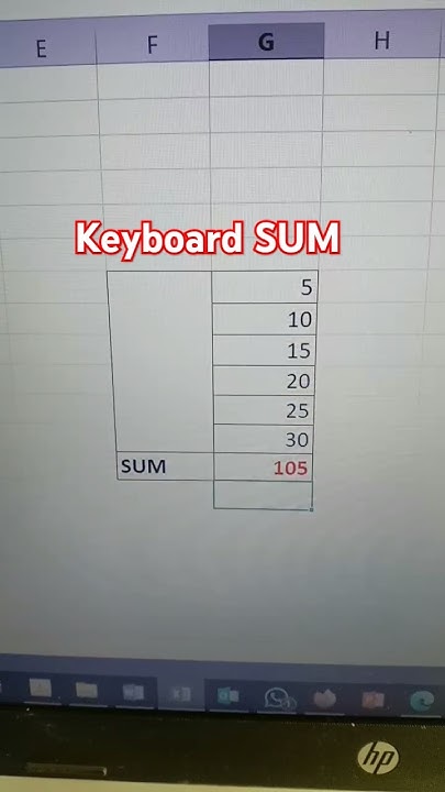 SUM | #exceltricks #shortcut #keyboard #gaming #excel #shorts #office # ...