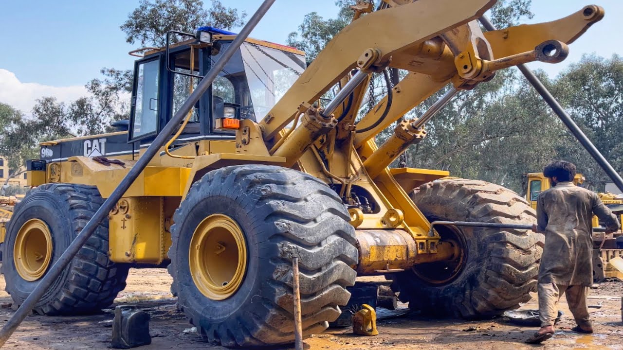 Caterpillar Loader 966F Front Brake System Repair // Loader Brake ...