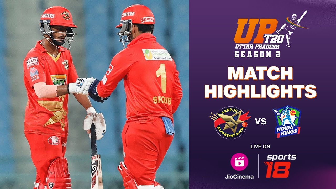 Kanpur Superstars vs Noida Super Kings | UPT20 Highlights | JioCinema ...