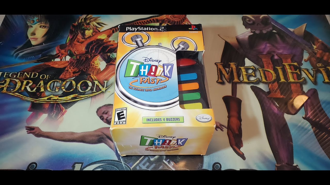 Disney Think Fast Buzz Bundle Box With 4 Buzzers on PlayStation 2 - YouTube