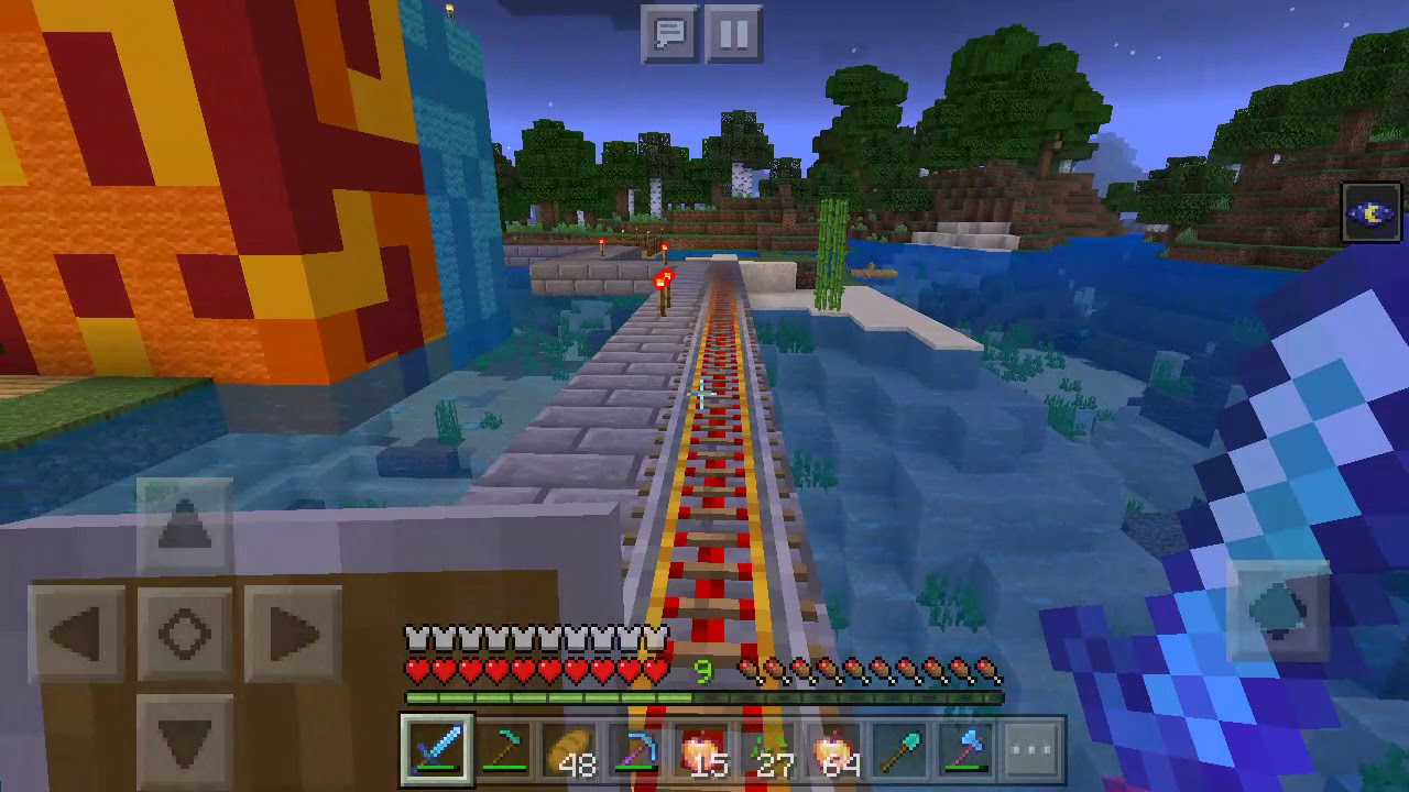 I started building a new world in minecraft - YouTube